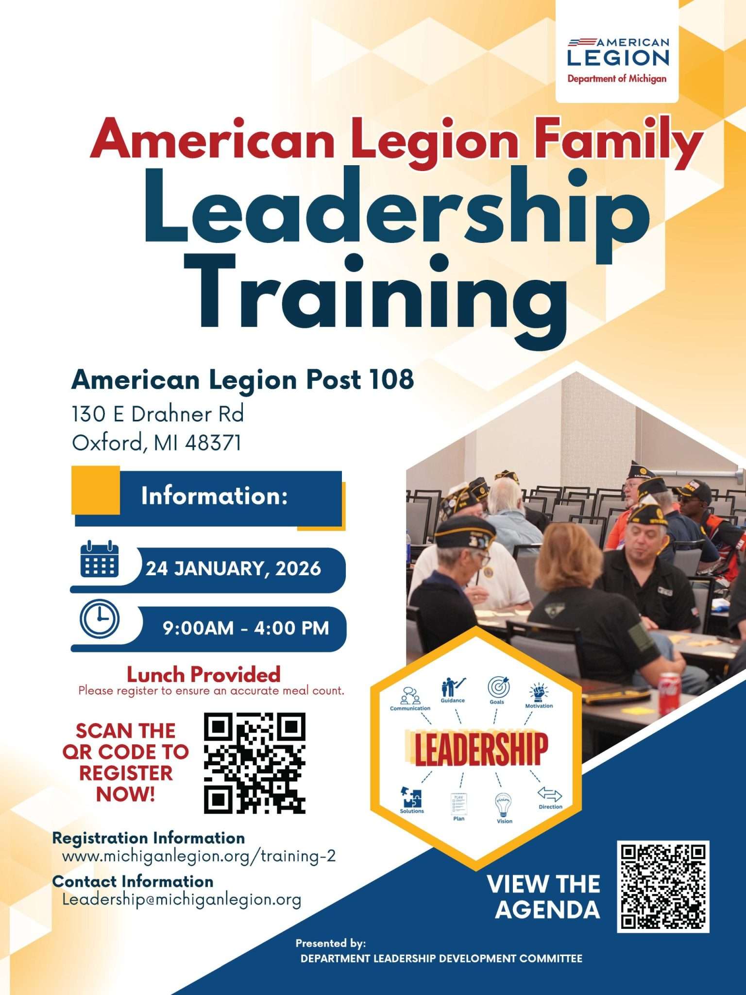 Training - The American Legion, Department of Michigan